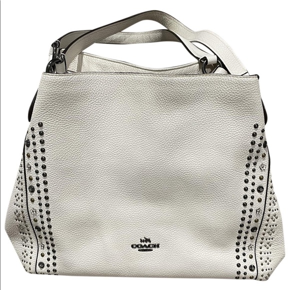 Coach | Bags | Coach Leather Studded Tote Bag | Poshmark